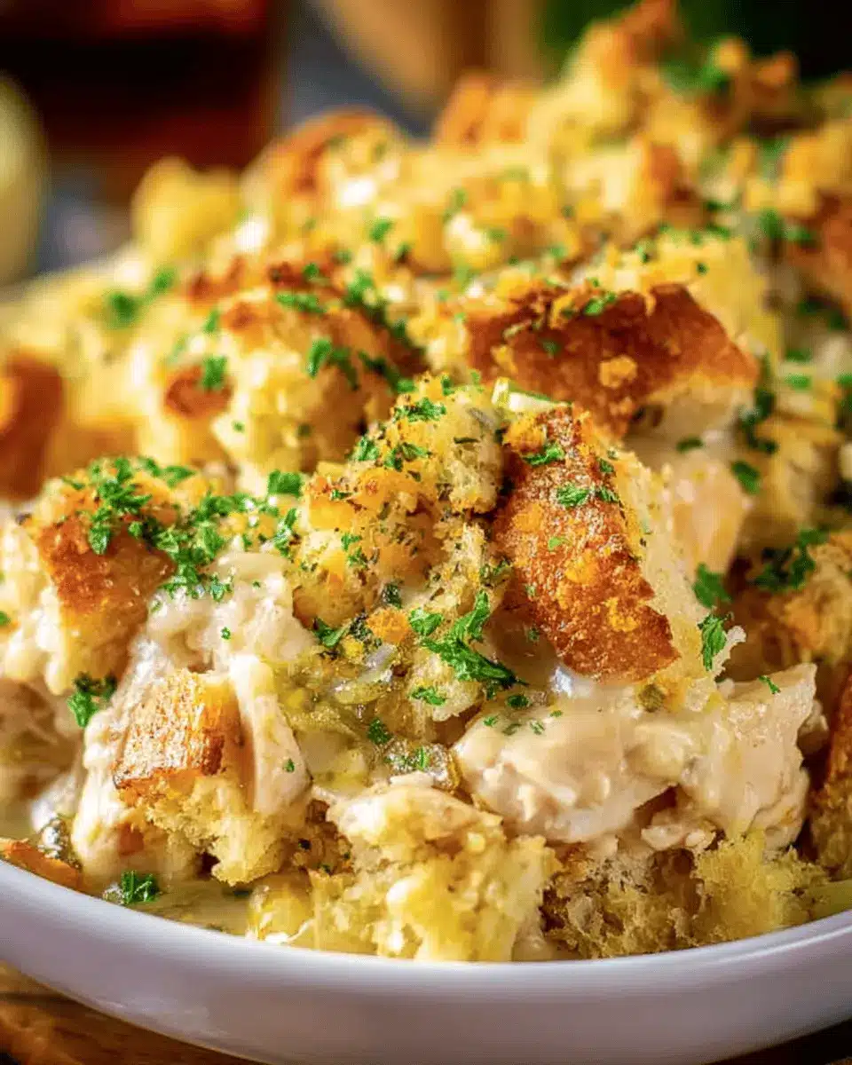 Chicken and Stuffing Casserole