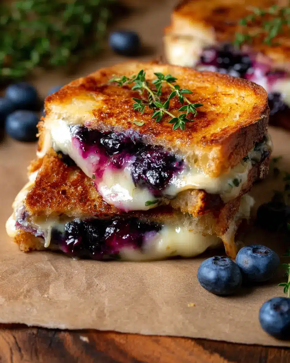 Blueberry White Cheddar Grilled Cheese